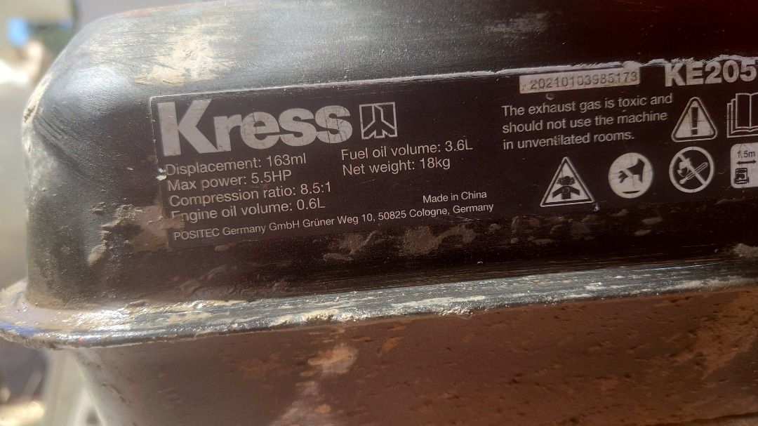 Concrete Mixer 1 bagger T frame Kress 5.5hp gas, Commercial ...