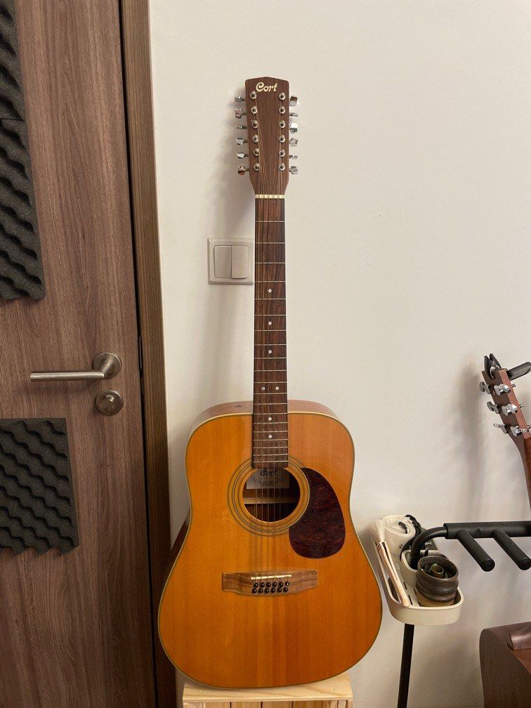 Cort AD870 12 string acoustic guitar natural, Hobbies & Toys, Music ...