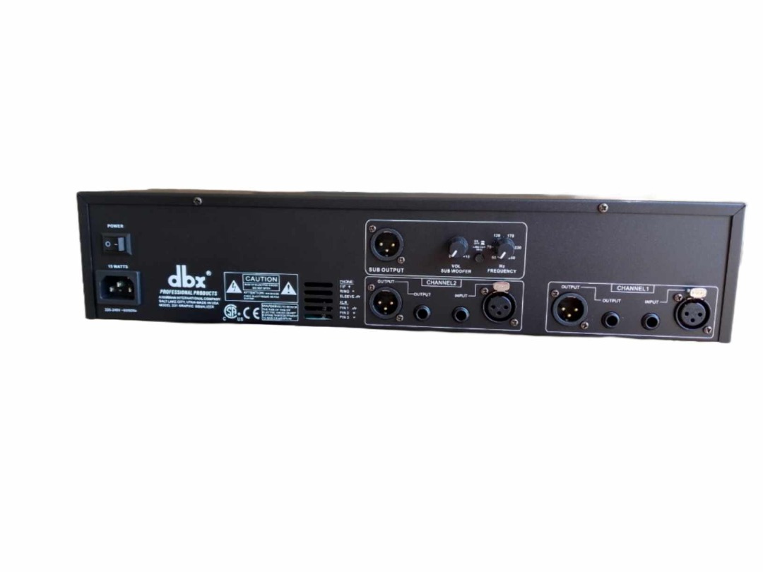 DBX 231 SUB 2 SERIES GRAPHIC EQUALIZER WITH SUB OUTPUT BLACK, Audio ...