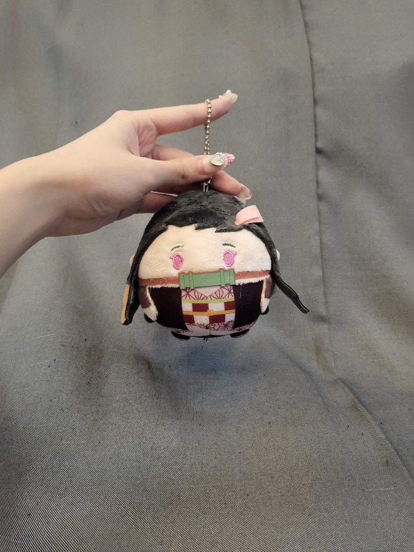 Demon Slayer Nezuko Kamado FuwaKororin Plushie Keychain, Hobbies & Toys ...