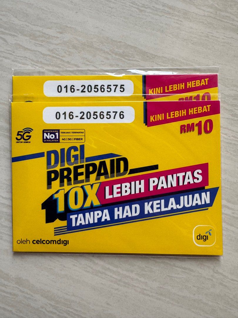 Digi VIP Golden Premium Prepaid SIM Number (COUPLE NUMBER), Mobile Phones & Gadgets, Mobile ...