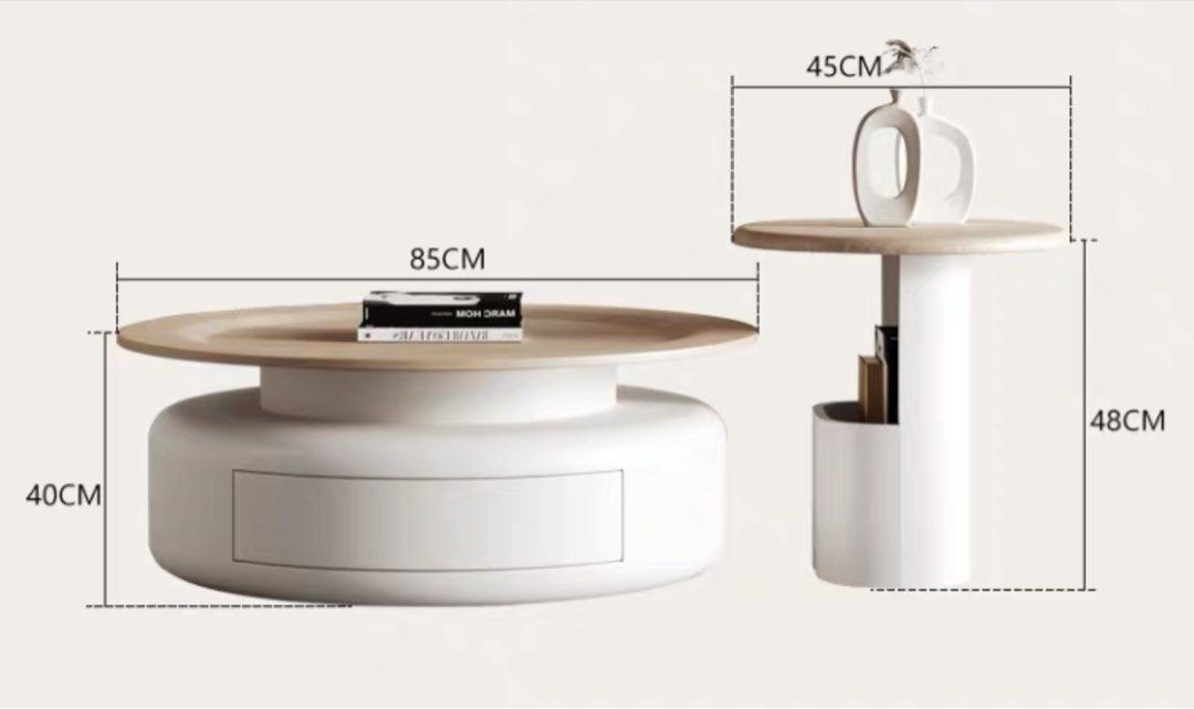 ELVEN Japandi Coffee Table, Furniture & Home Living, Furniture, Tables ...