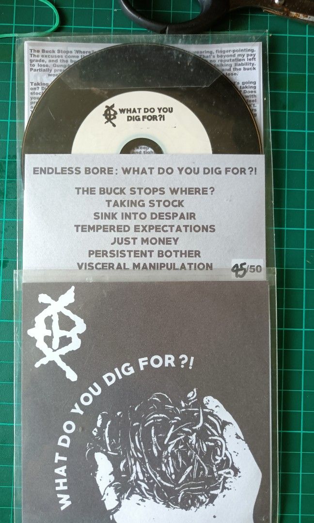ENDLESS BORE - WHAT DO YOU DIG FOR?!, Hobbies & Toys, Music & Media ...
