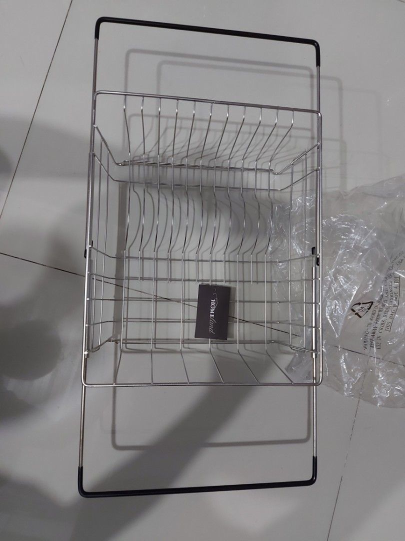 Expandable Disk Rack, Stainless Steel, Kitchen & Appliances di Carousell