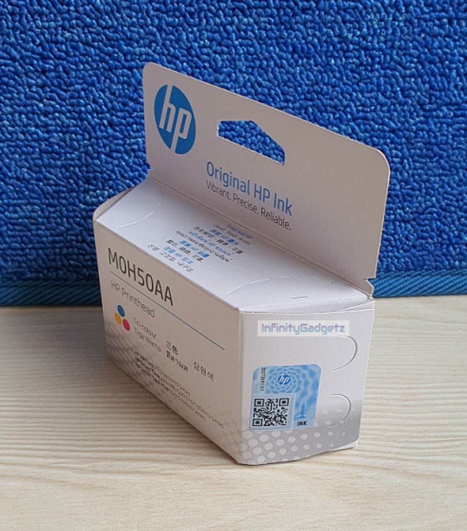 Genuine HP Printhead M0H50AA (Tricolor) for HP Smart Tank 300/400/500/510/515/530/610/615 Series ...