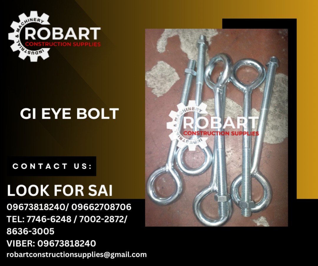GI Eye Bolt, Commercial & Industrial, Construction Tools & Equipment on ...