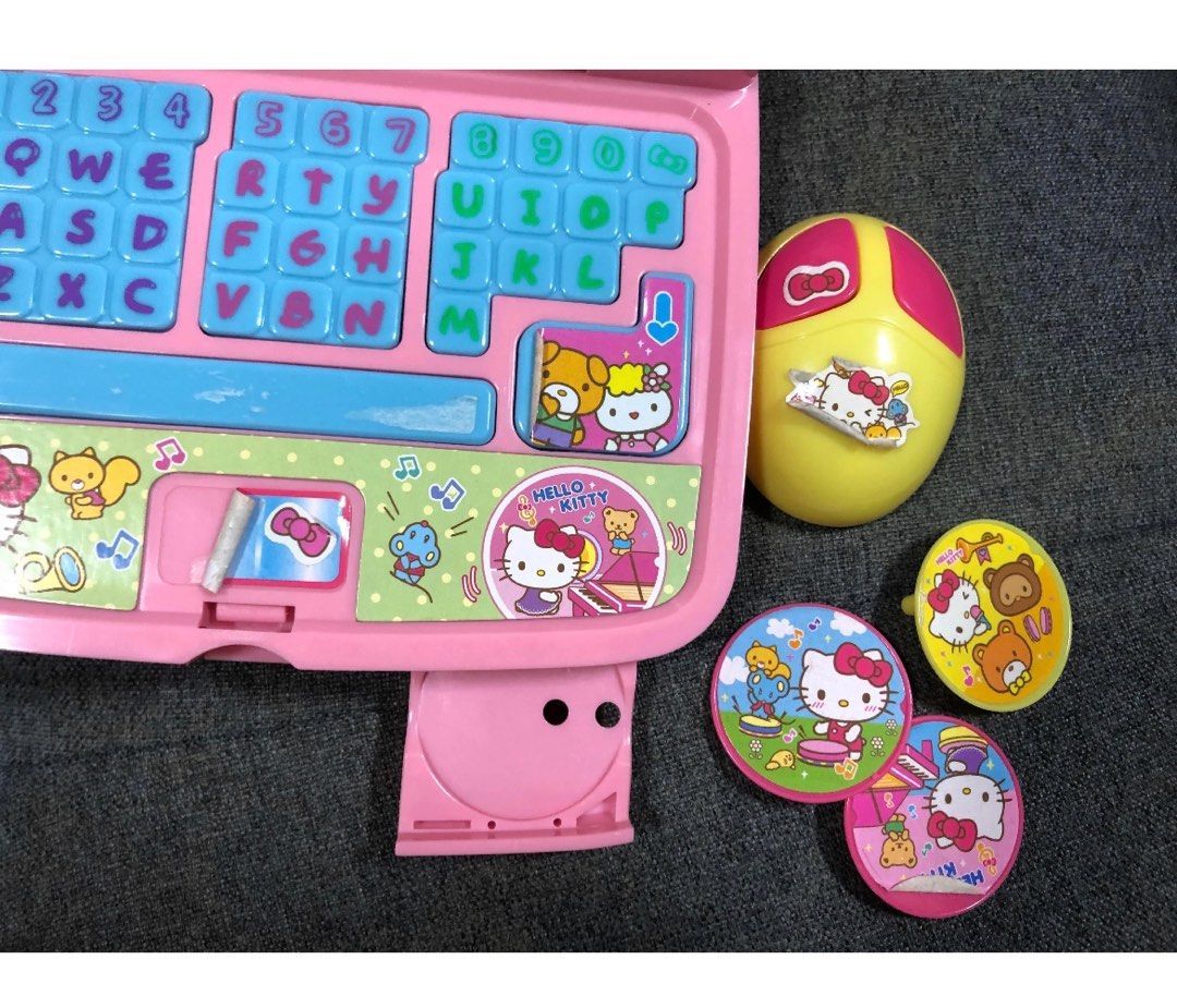 Good condition hello Kitty laptop learning music, Hobbies & Toys, Toys ...