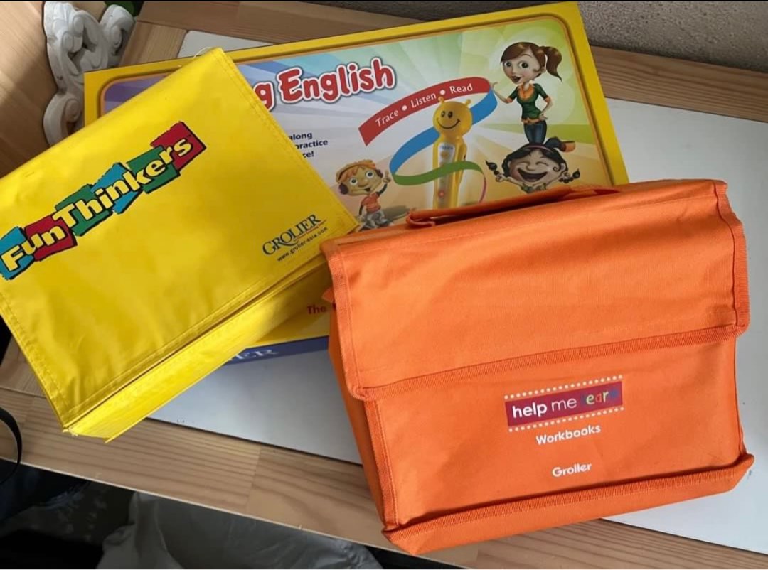 Grolier Talking English + Fun Thinker + Workbooks, Hobbies & Toys ...