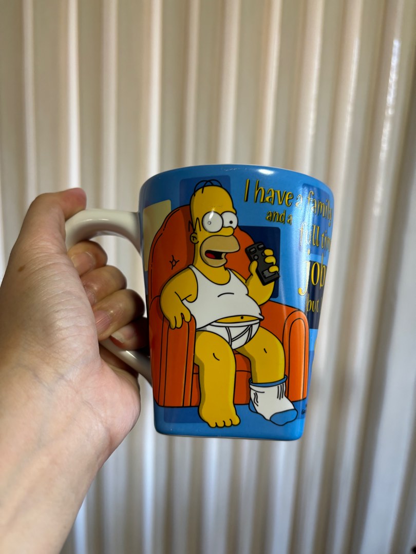 Homer Simpson rare big mug, Hobbies & Toys, Memorabilia & Collectibles ...