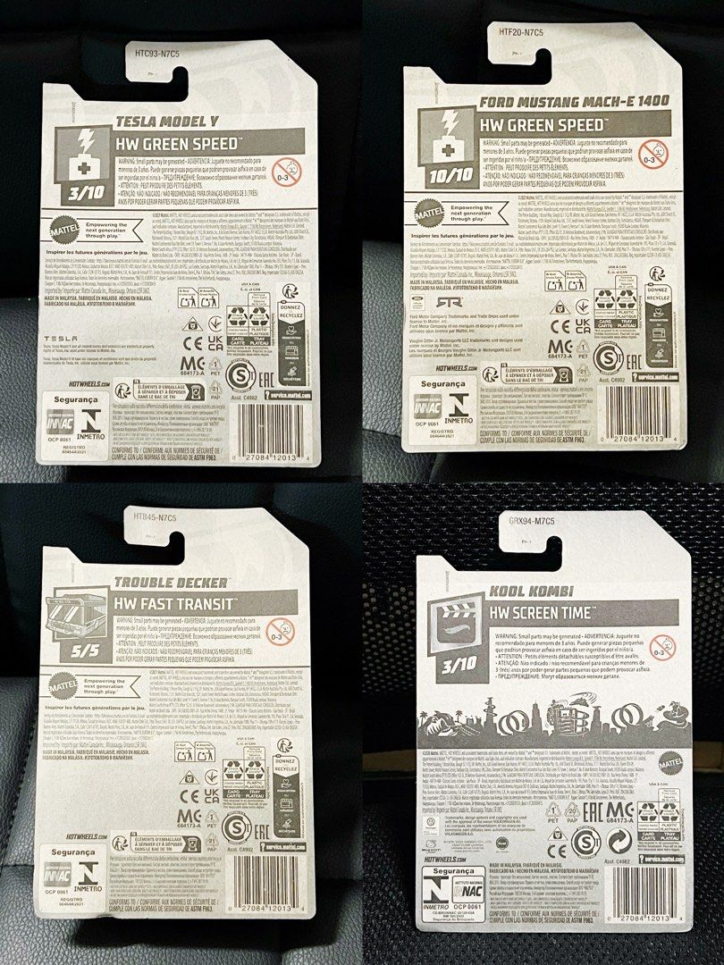 Hotwheels Tesla Model Y / Trouble Decker / Treasure Hunt Ford Mustang ...