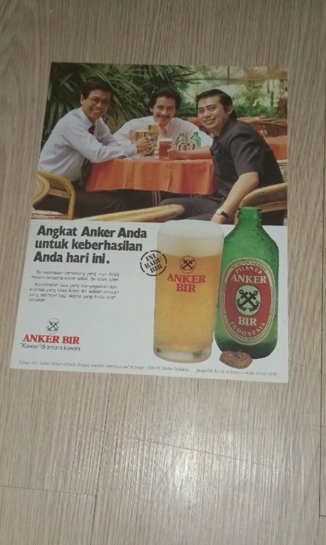 Iklan cetak jadul anker, Antik, Pajangan di Carousell