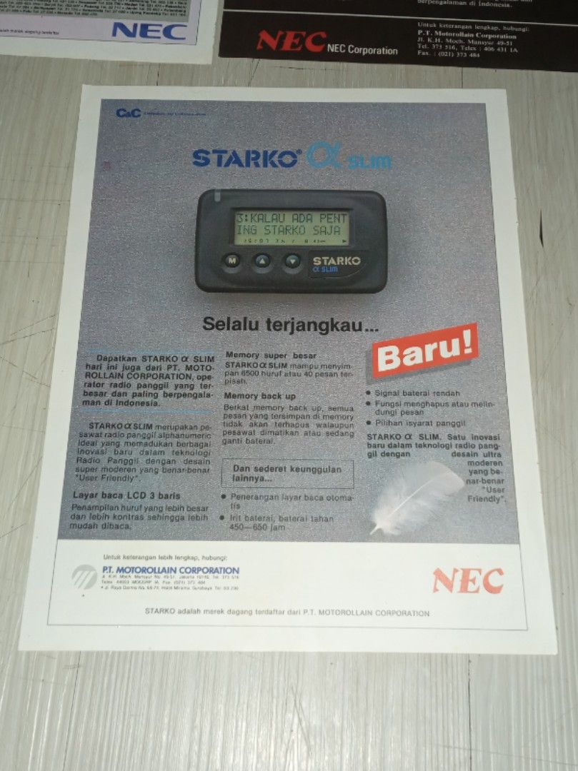 Iklan cetak jadul pager Starko, Antik, Pajangan di Carousell