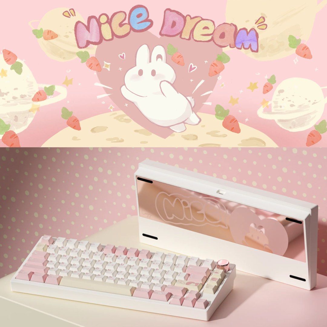 [Limited Edition!! Barebone kit + Bundle keycap set + Ashen Switches ...