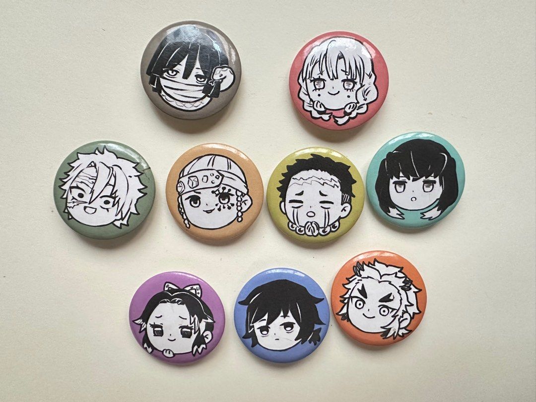 Kimetsu no yaiba/Demon slayer hashira pins, Hobbies & Toys, Memorabilia ...