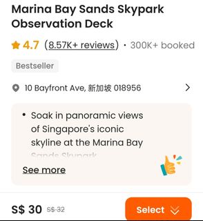 Mbs marina bay sands skypark observation deck tickets for April 2024, Tickets & Vouchers, Local ...