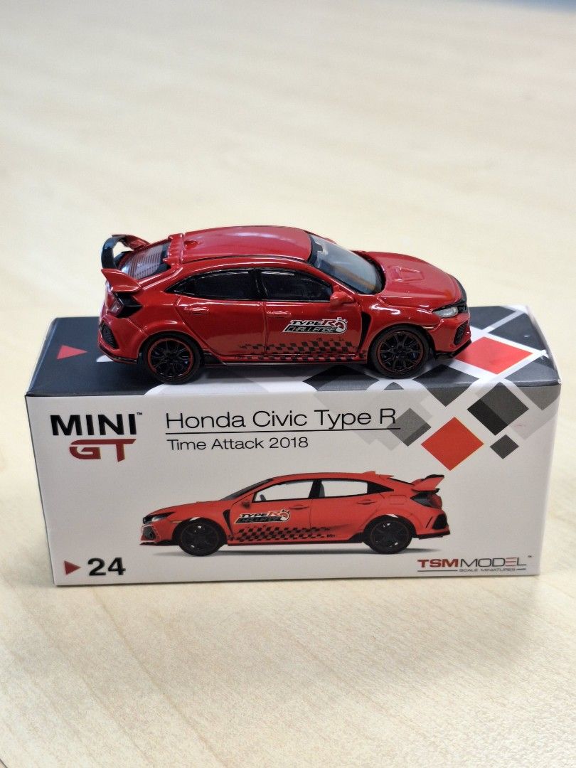 Mini gt honda civic Type R fk8 red (time attack 2018), Hobbies & Toys ...