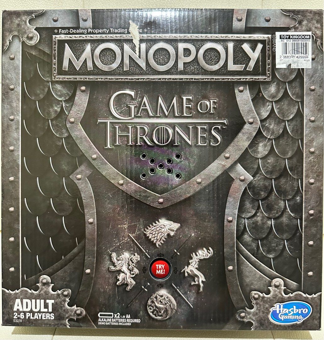 Monopoly Game of Thrones, Hobbies & Toys, Toys & Games on Carousell