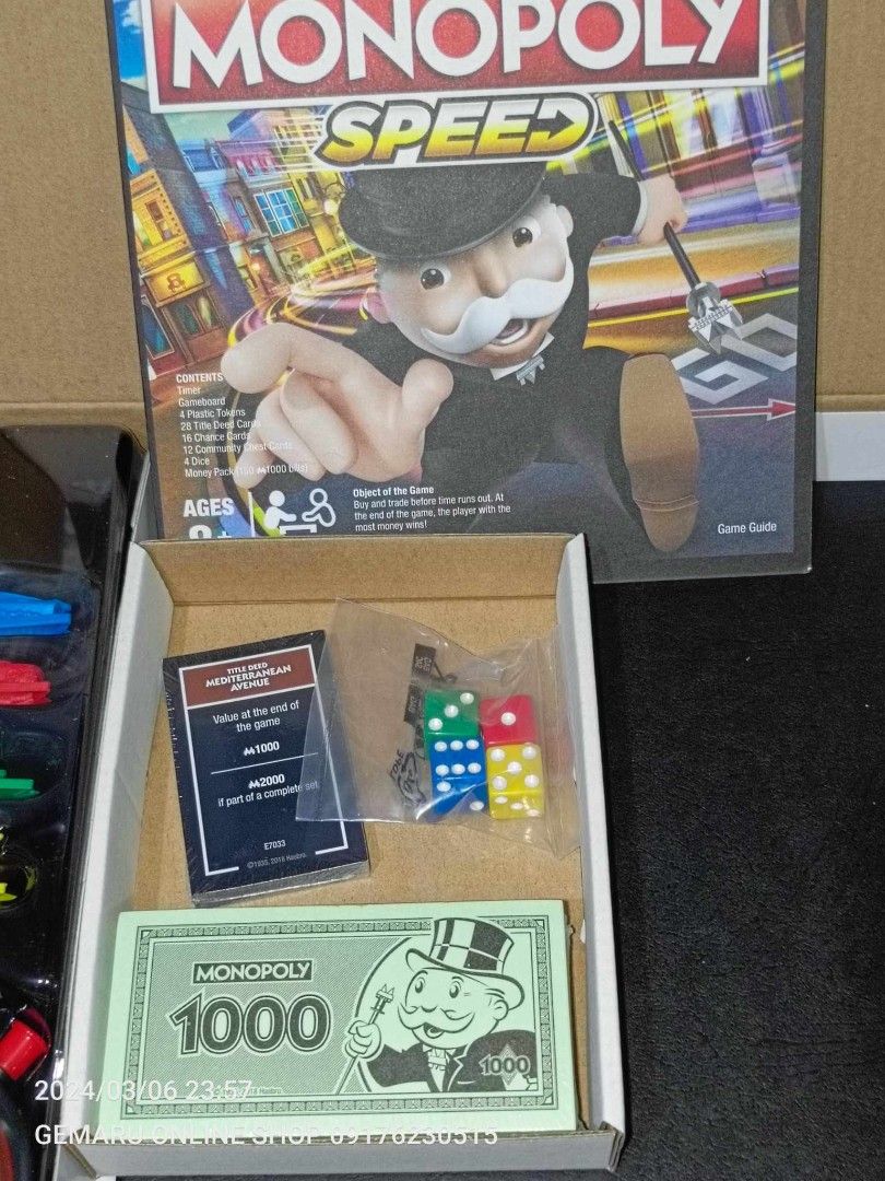 MONOPOLY SPEED, Hobbies & Toys, Toys & Games on Carousell