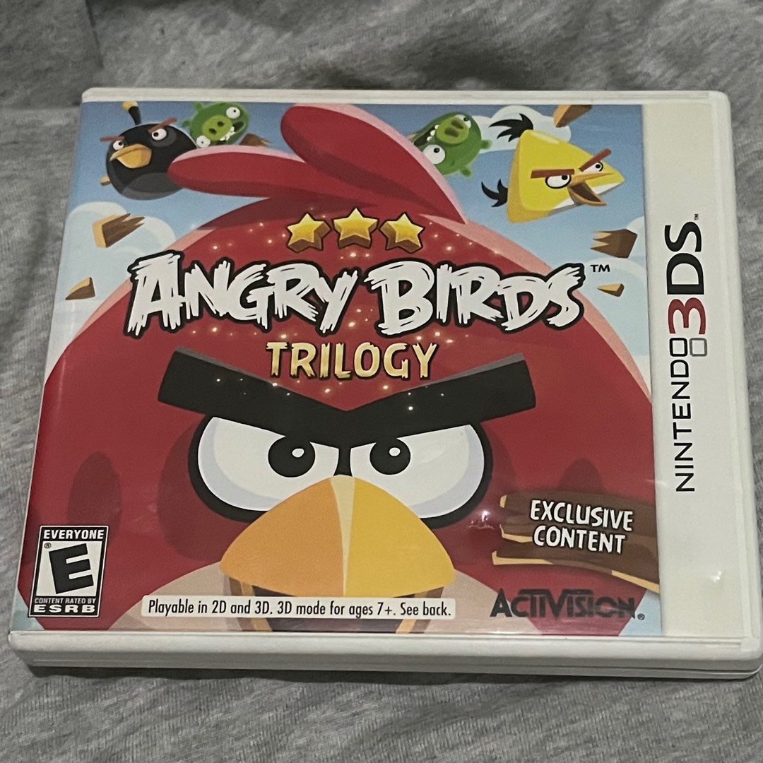 Nintendo 3DS Angry Birds Trilogy Game CARTILAGE ONLY, Video Gaming ...