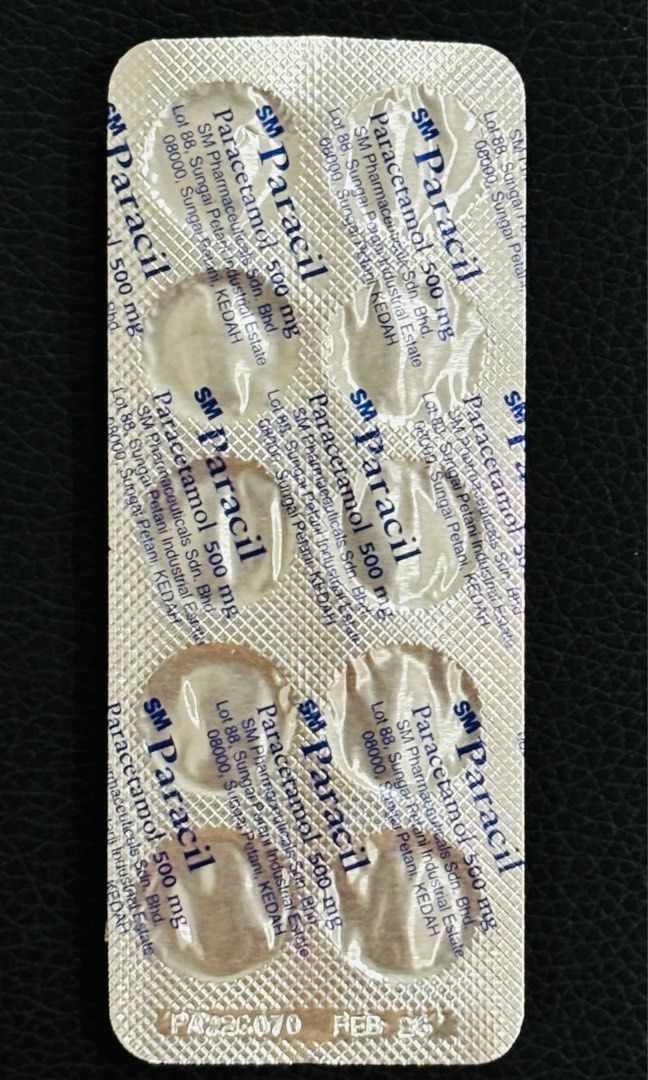 Paracetamol 500mg (Paracil), Health & Nutrition, Medical Supplies ...