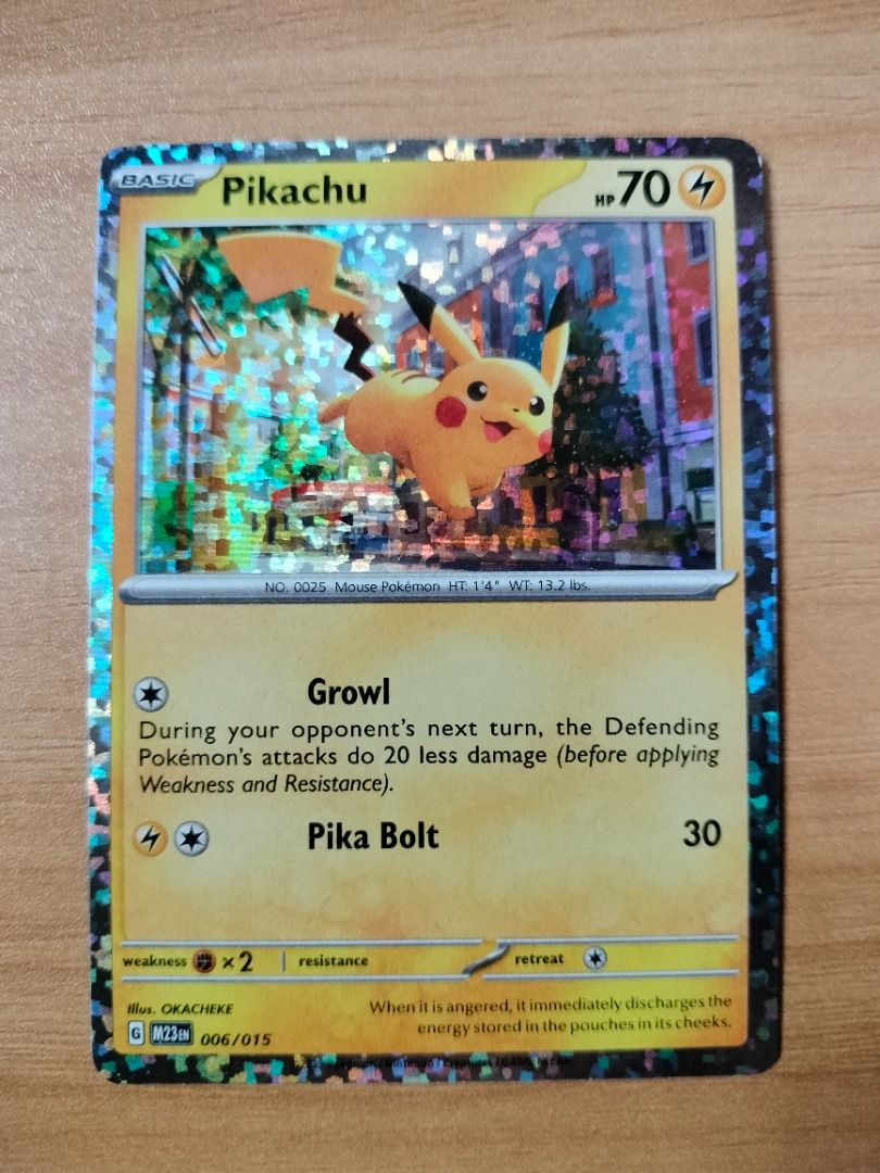 Pokemon Card Pikachu 006/015, Hobbies & Toys, Toys & Games on Carousell