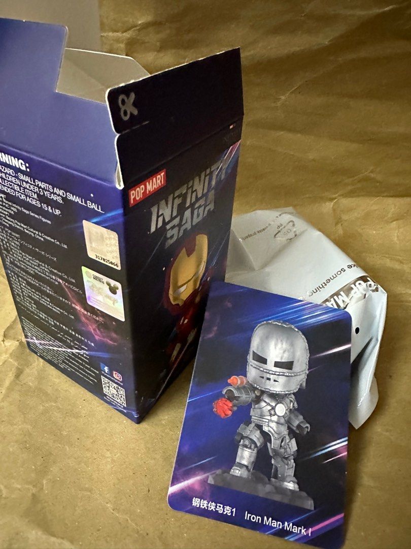 POP MART Marvel Infinity Avengers Series Blind Box - Iron Man Mark 1 ...