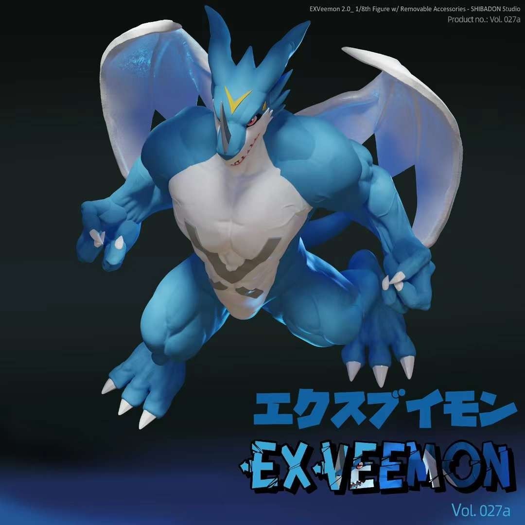【PRE-ORDER】 Shibadon Studio - EX-Veemon Digimon Resin Statue GK Anime ...