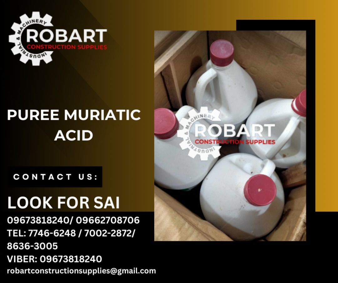 Puree Muriatic Acid, Commercial & Industrial, Construction Tools ...