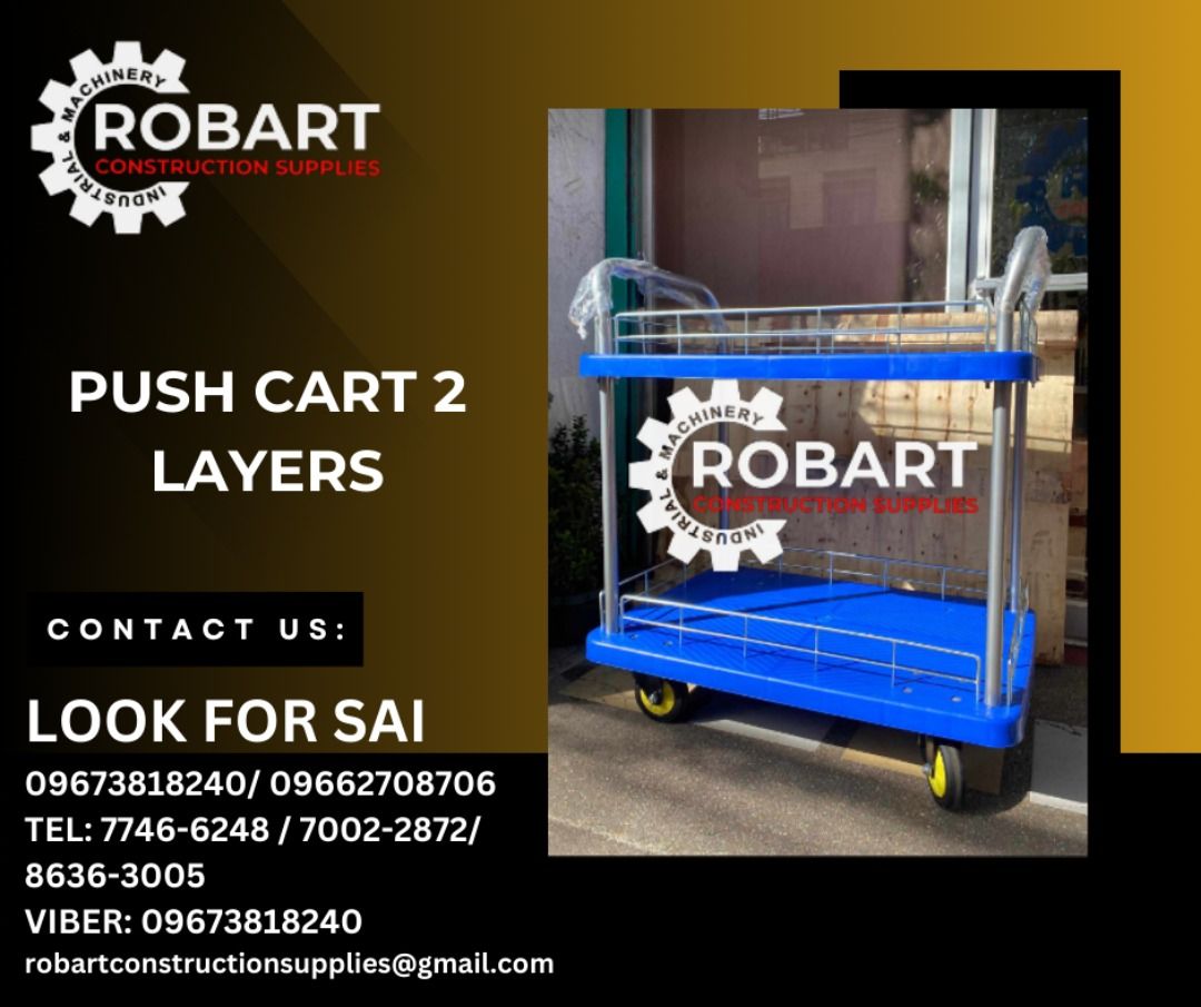 Push Cart 2 Layers, Commercial & Industrial, Construction Tools ...