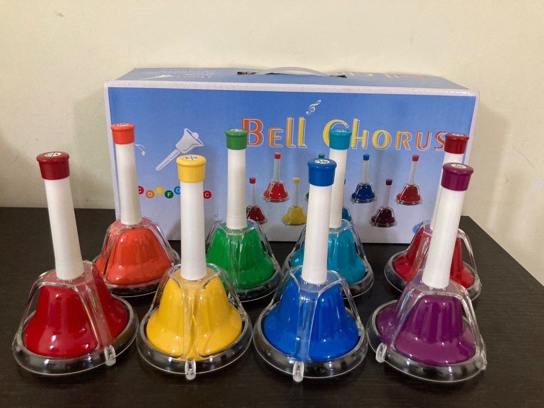 Rainbow bells 彩虹鐘（手搖+按式）台灣製, 興趣及遊戲, 音樂、樂器 & 配件, 樂器 - Carousell