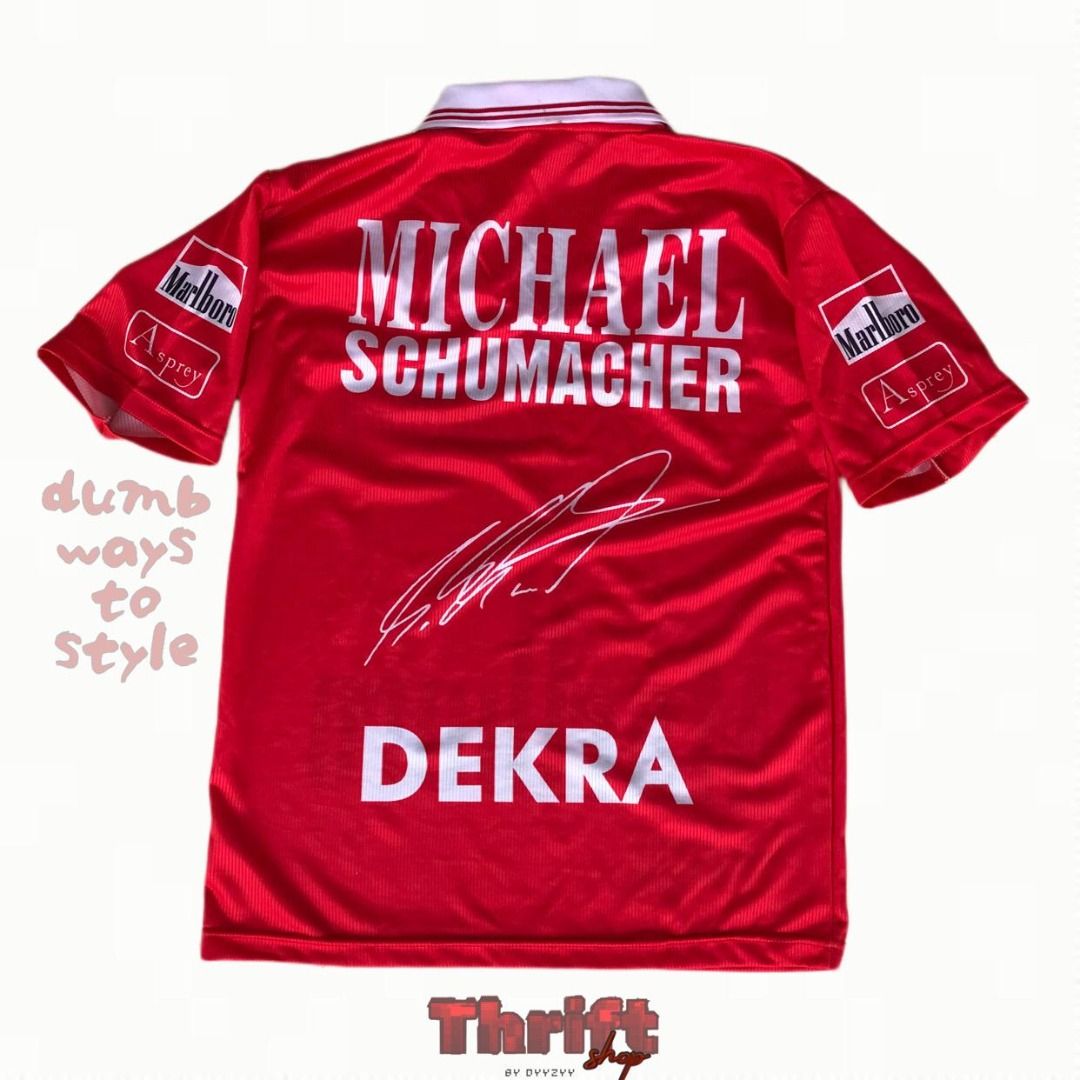 [RARE] '99 F1 FERRARI MICHAEL SCHUMACHER LIVERY MARLBORO VINTAGE JERSEY ...