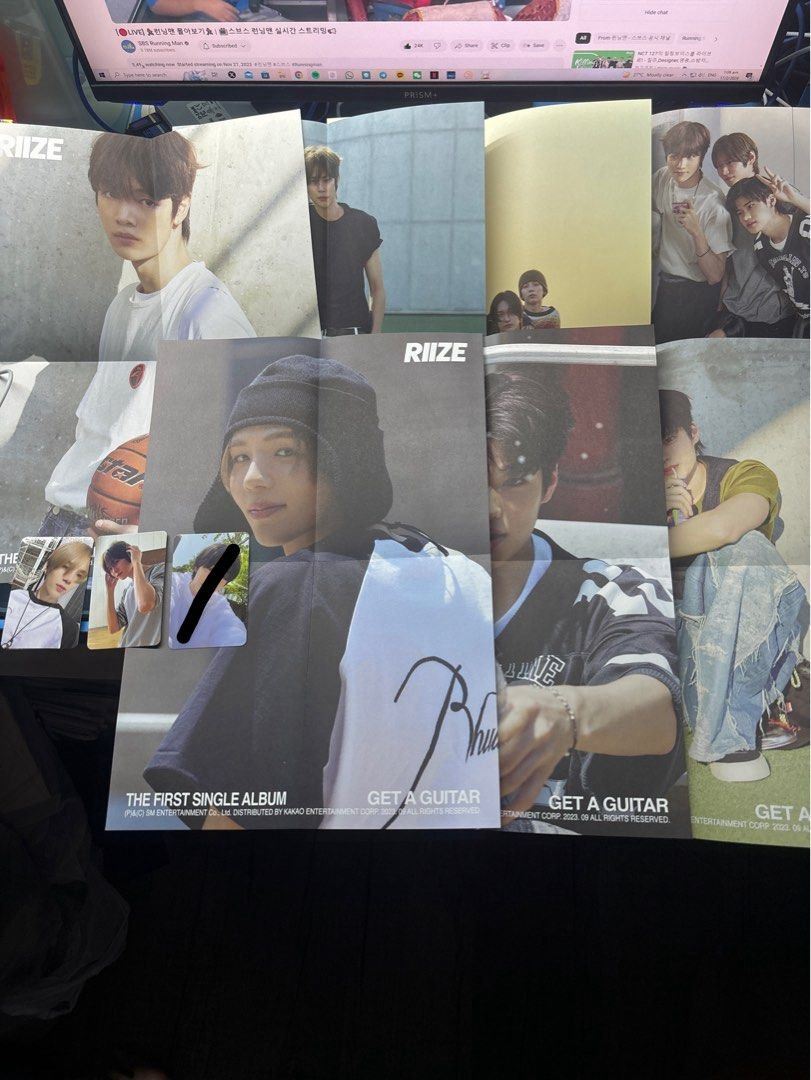 RIIZE Shotaro Sungchan Eunseok Sohee Anton Get A Guitar photocard/posters (Rise/Realize version ...