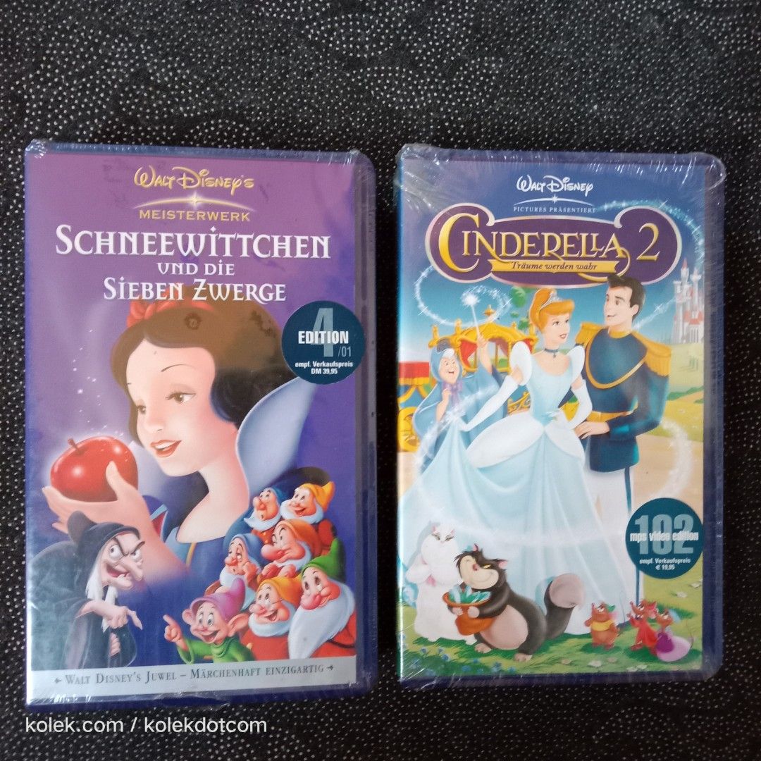 Set of 2 disney princesses VHS tapes (Factory Sealed), Hobbies & Toys ...