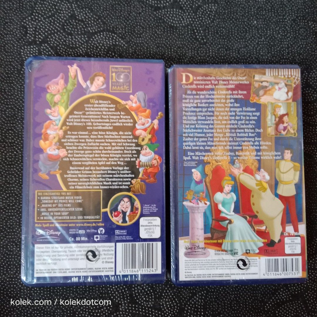 Set of 2 disney princesses VHS tapes (Factory Sealed), Hobbies & Toys ...