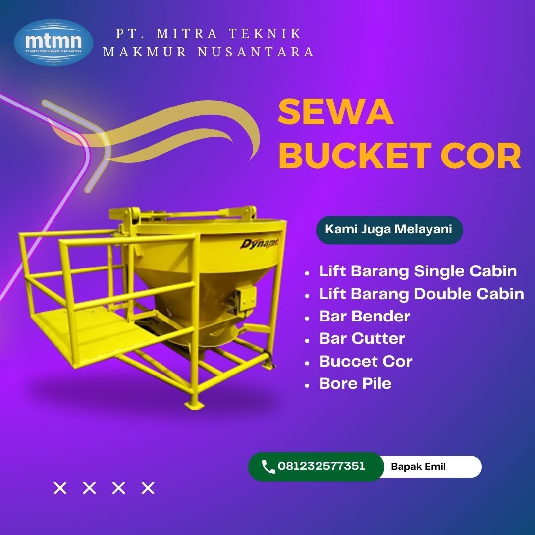 SEWA CONCRETE BUCKET COR BETON 800 - 1000 LITER ( 0.8 - 1 Kubik ) HARGA ...