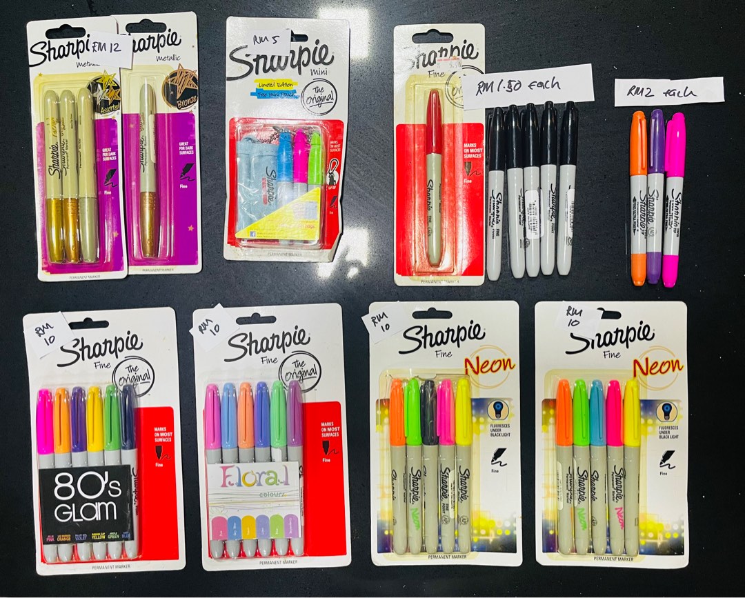 Sharpie Permanent Markers, Hobbies & Toys, Stationery & Craft ...