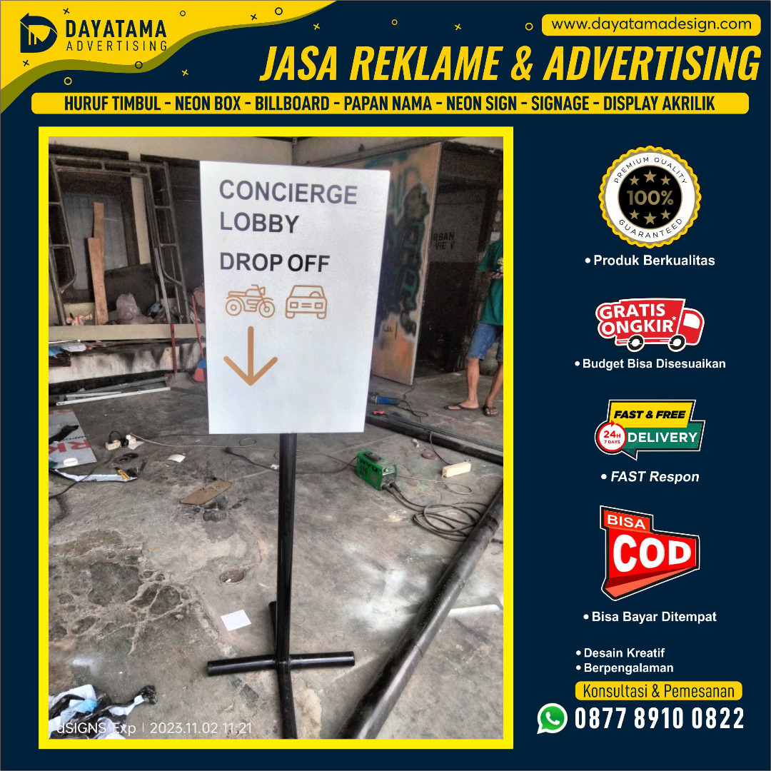 Signage Parkir/ Plang Jalan/ Papan Nama, Desain & Kerajinan Tangan ...