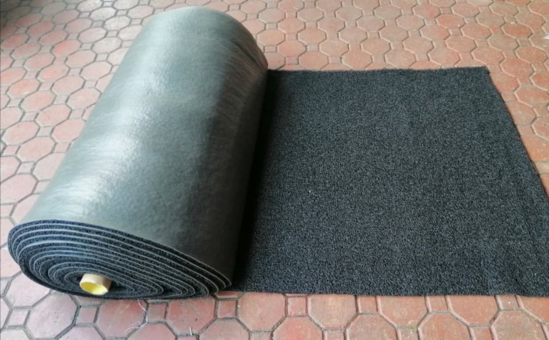 Soft Rubber Matting Loop Spaghetti Anti Slip (Black) 40cm x 60cm ...