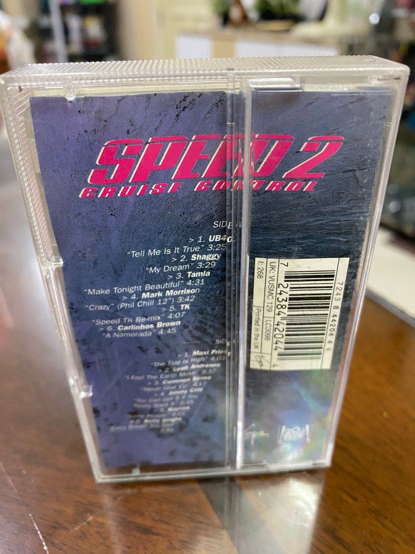 Speed 2 - Original Music Soundtrack Cassette Tape Cruise Control UB40 ...