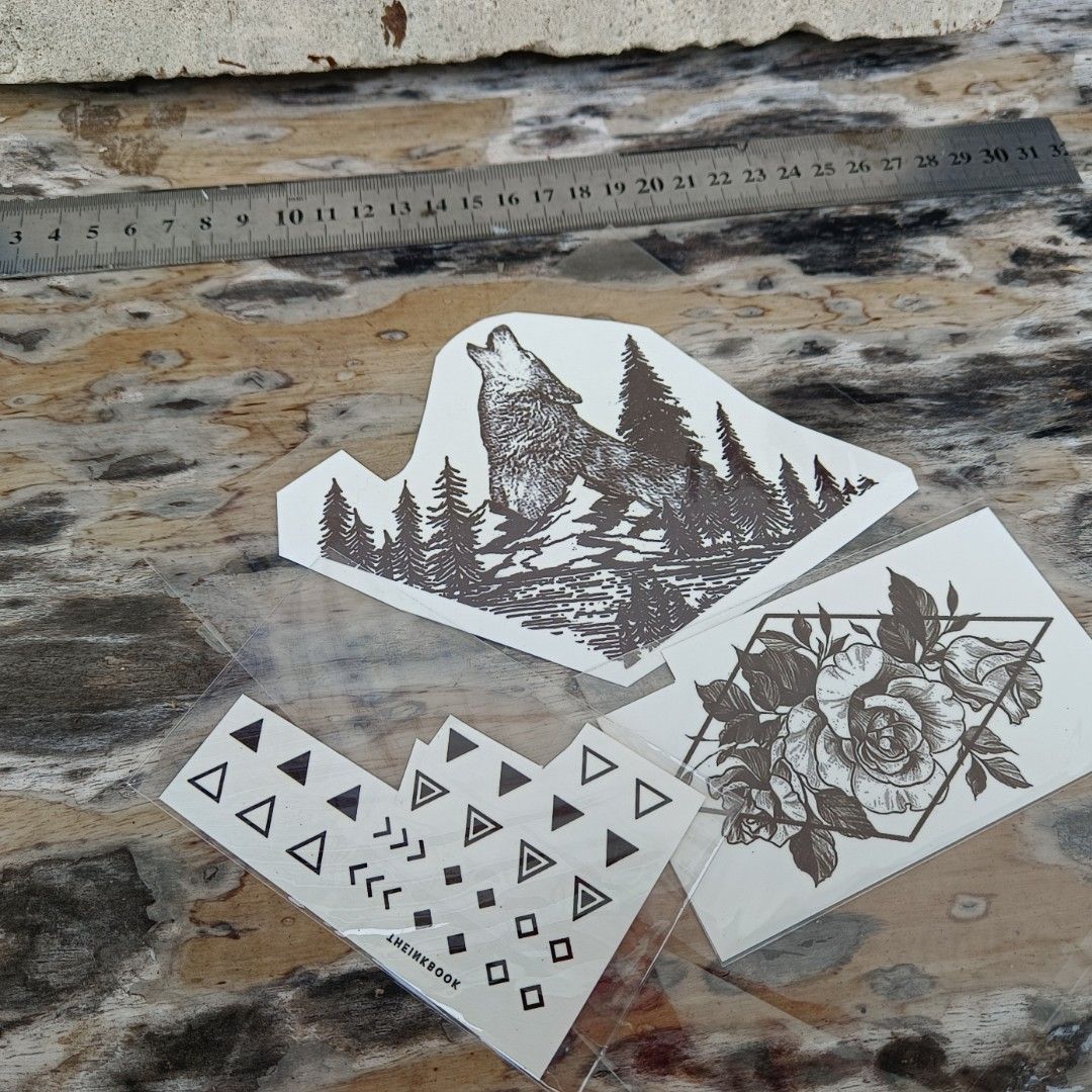 Temporary tattoos sticker by the ink book, Hobbies & Toys, Stationery ...