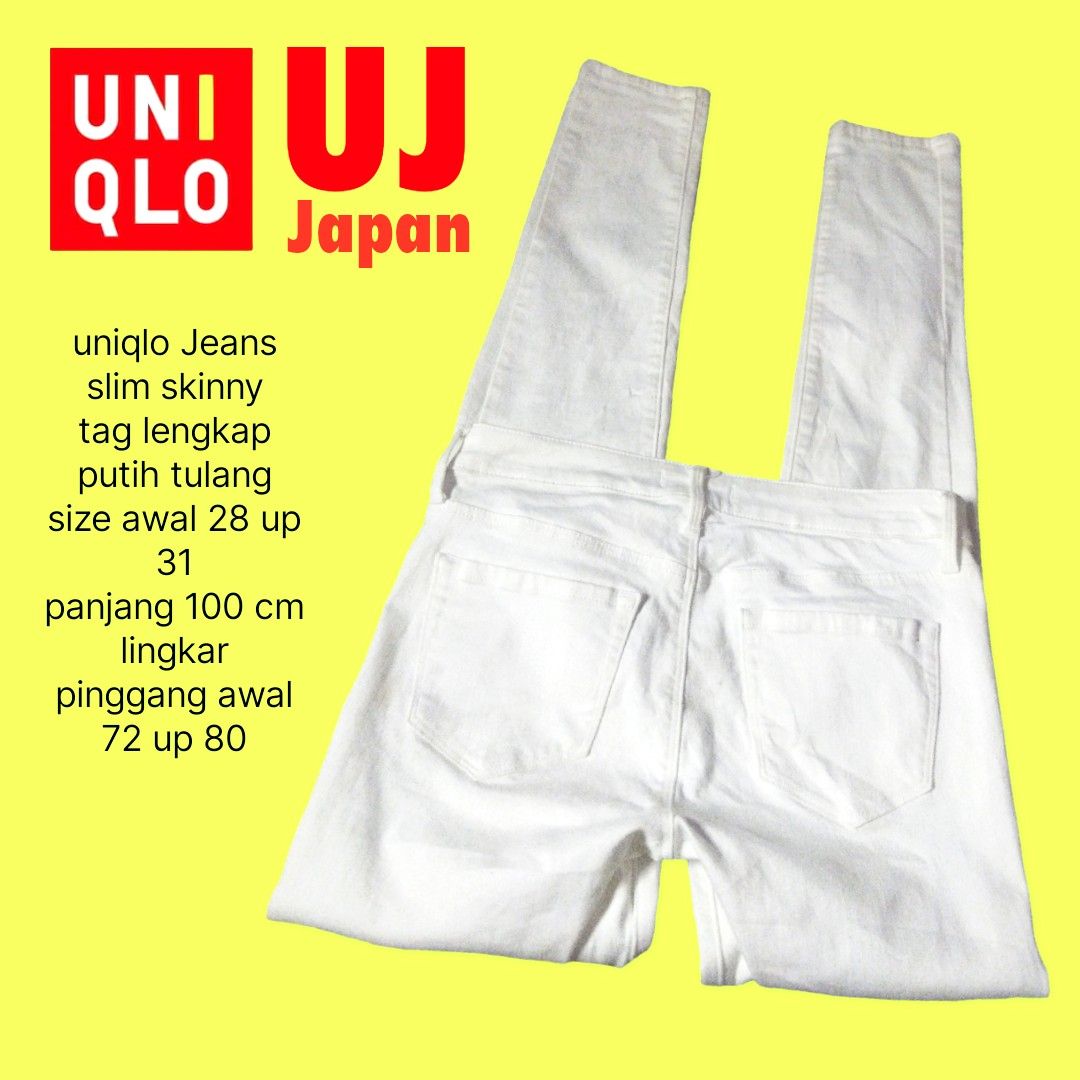 Uniqlo Jeans Slim original, Barang Mewah, Pakaian di Carousell