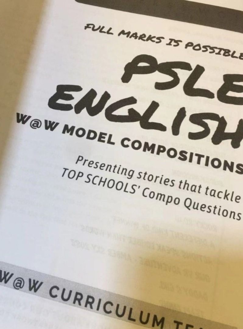 W@W English Compo Creative Writing Primary 1 2 3 4 5 6 P1 P2 P3 P4 P5 ...