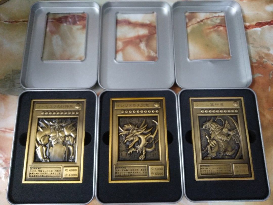 YuGiOh Metal Card Egyptian God Osiris Obelisk Ra Ultimate Blue Eyes ...