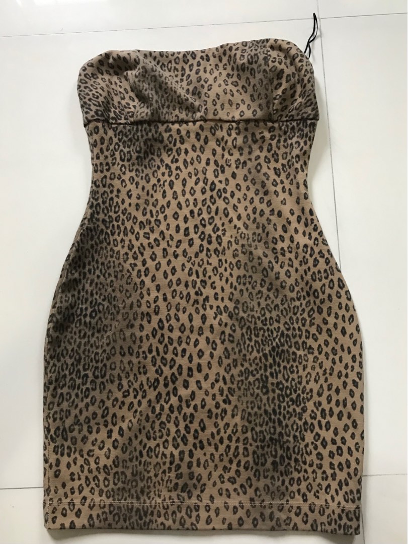 Zara Night Collection Leopard Print Small, Women's Fashion, Dresses ...