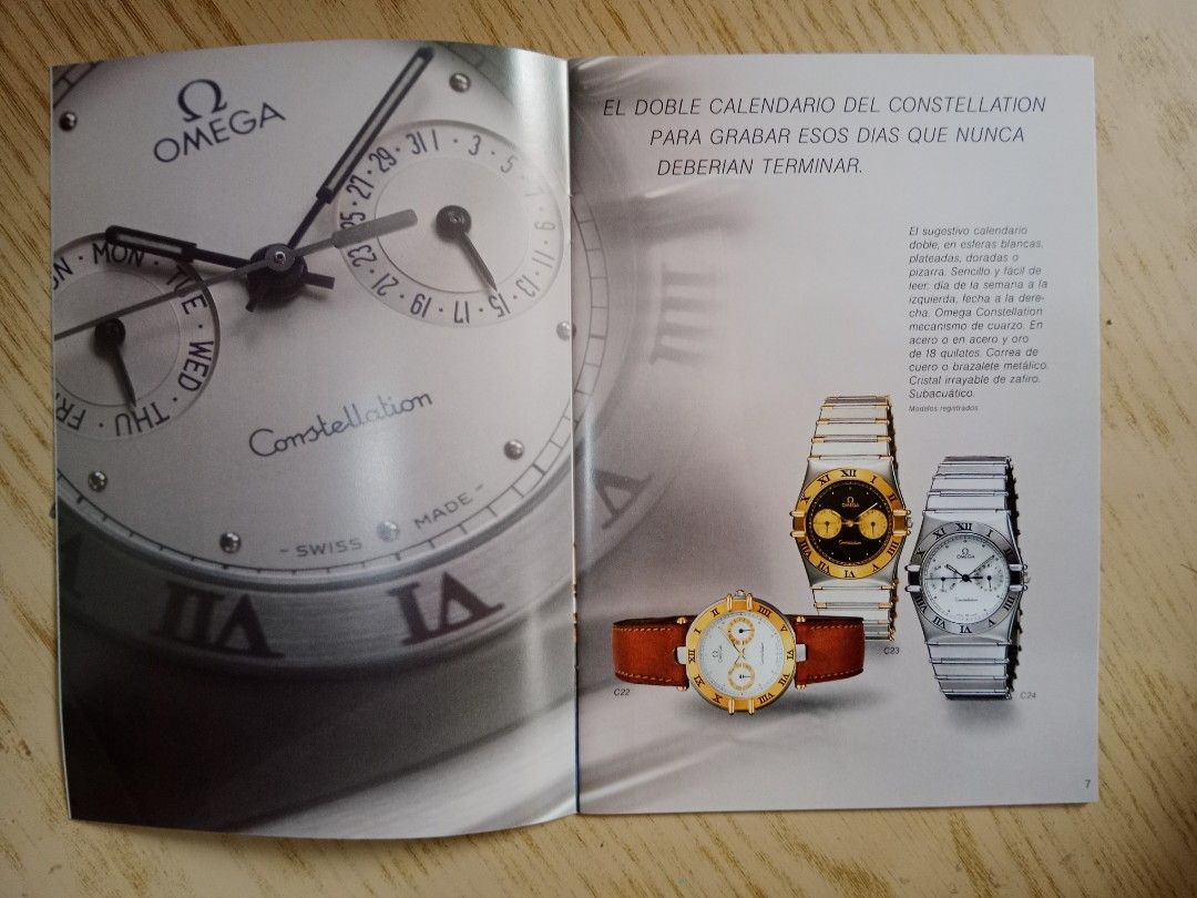 1987年 Omega Constellation Catalogue - Hong Kong + 1988年 Official ...