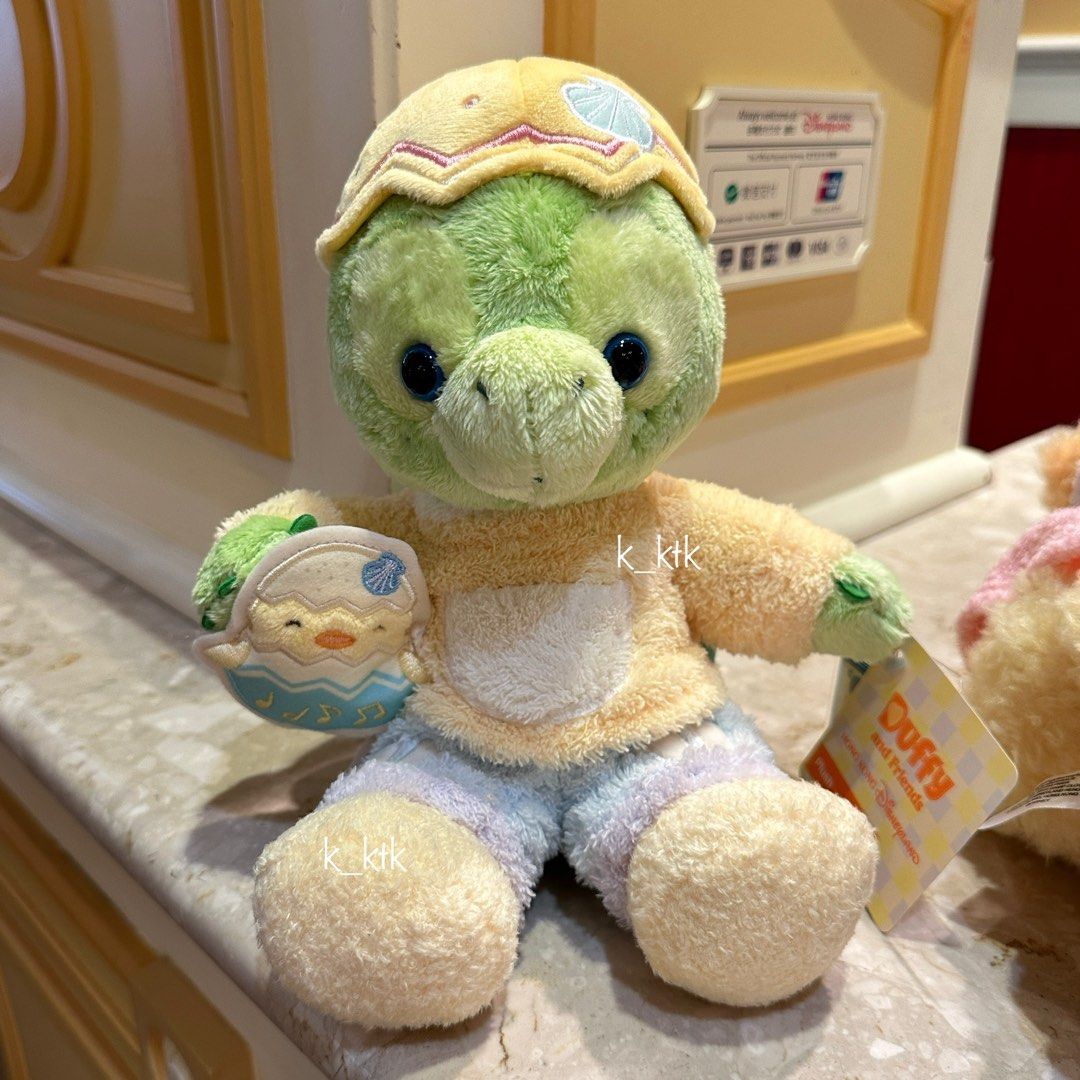 現貨) 香港迪士尼 olumel 復活節 2024 毛公仔 ss 小海龜 disneyland duffy and friends olu ...