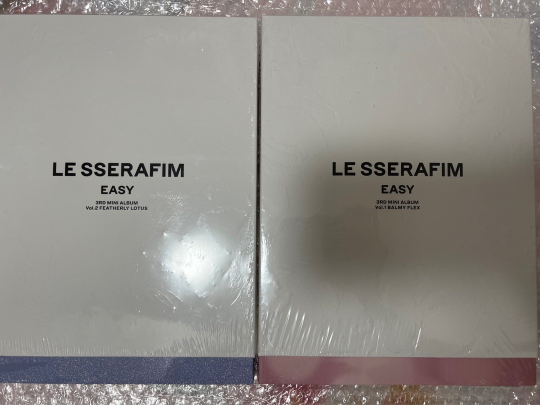 全新未拆 Le sserafim easy 3rd album pb ver. lesserafim 專輯, 興趣及遊戲, 收藏品及紀念品 ...