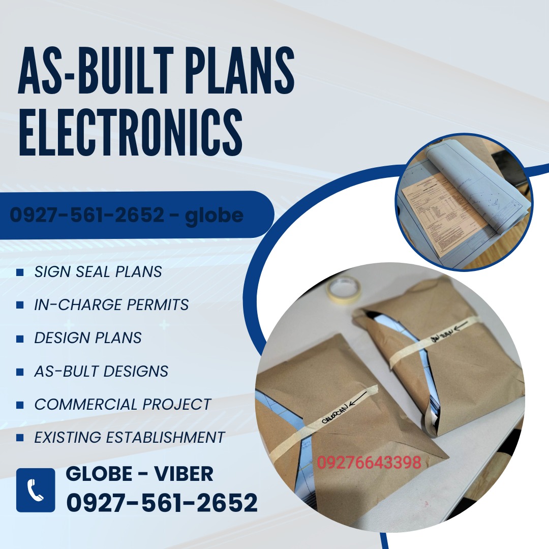 As Built Plans PECE Electronics / Sign Seal / Design / Permits ...