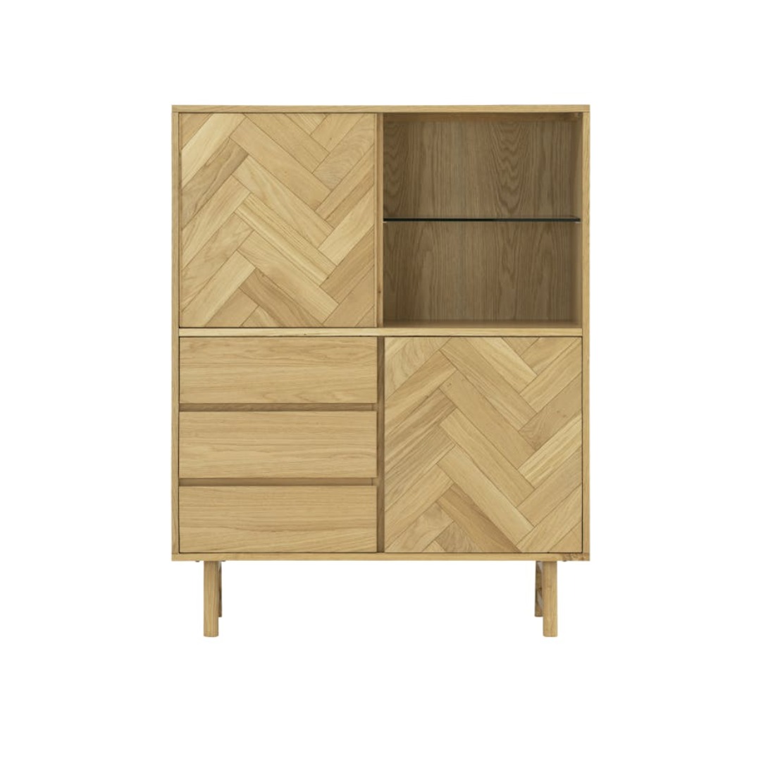 (As-is) HipVan Gianna Tall Sideboard 1.1m - 1, Furniture & Home Living ...