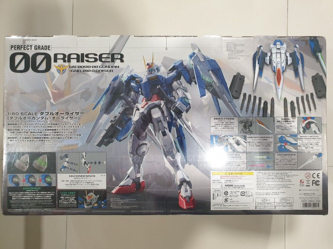 Brand New PG OO Raiser Gundam with First Edition 2 Way Stand Base ...